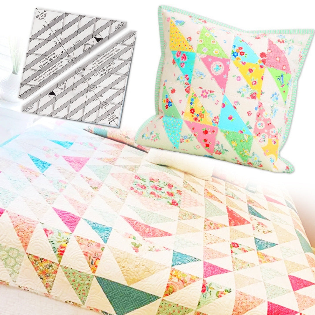 Slotted Quilting Ruler - Cut Perfect Triangles – The SKU List